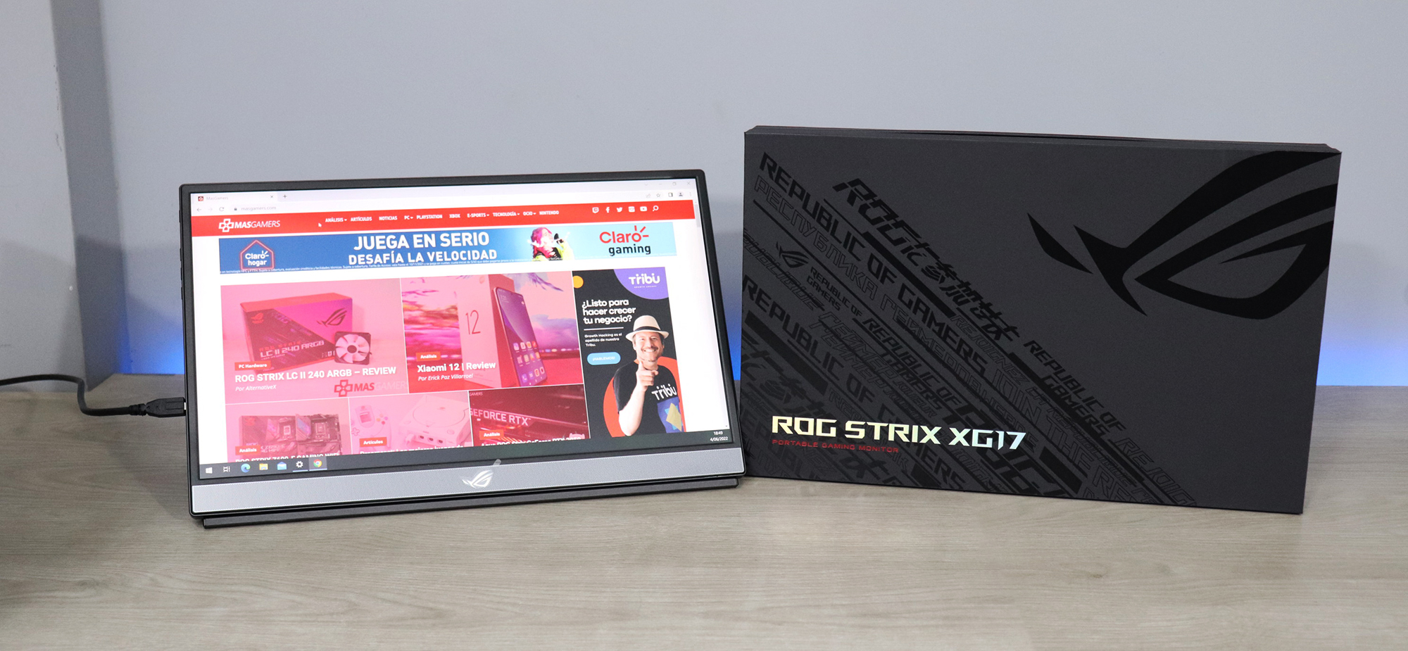 ROG STRIX XG17AHPE – Review - MasGamers