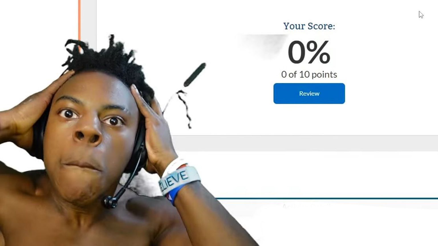 Stremear es ayudado por sus "viewers" en su examen y saca CERO