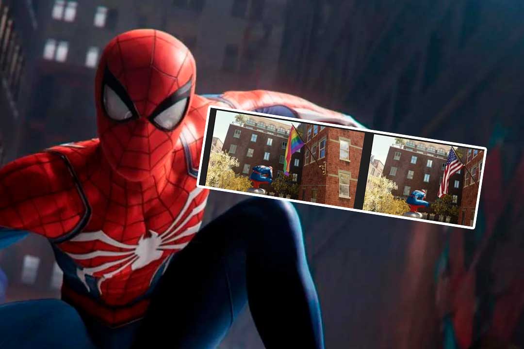 Modder de Marvel's Spider-Man baneado por reemplazar banderas LGBT