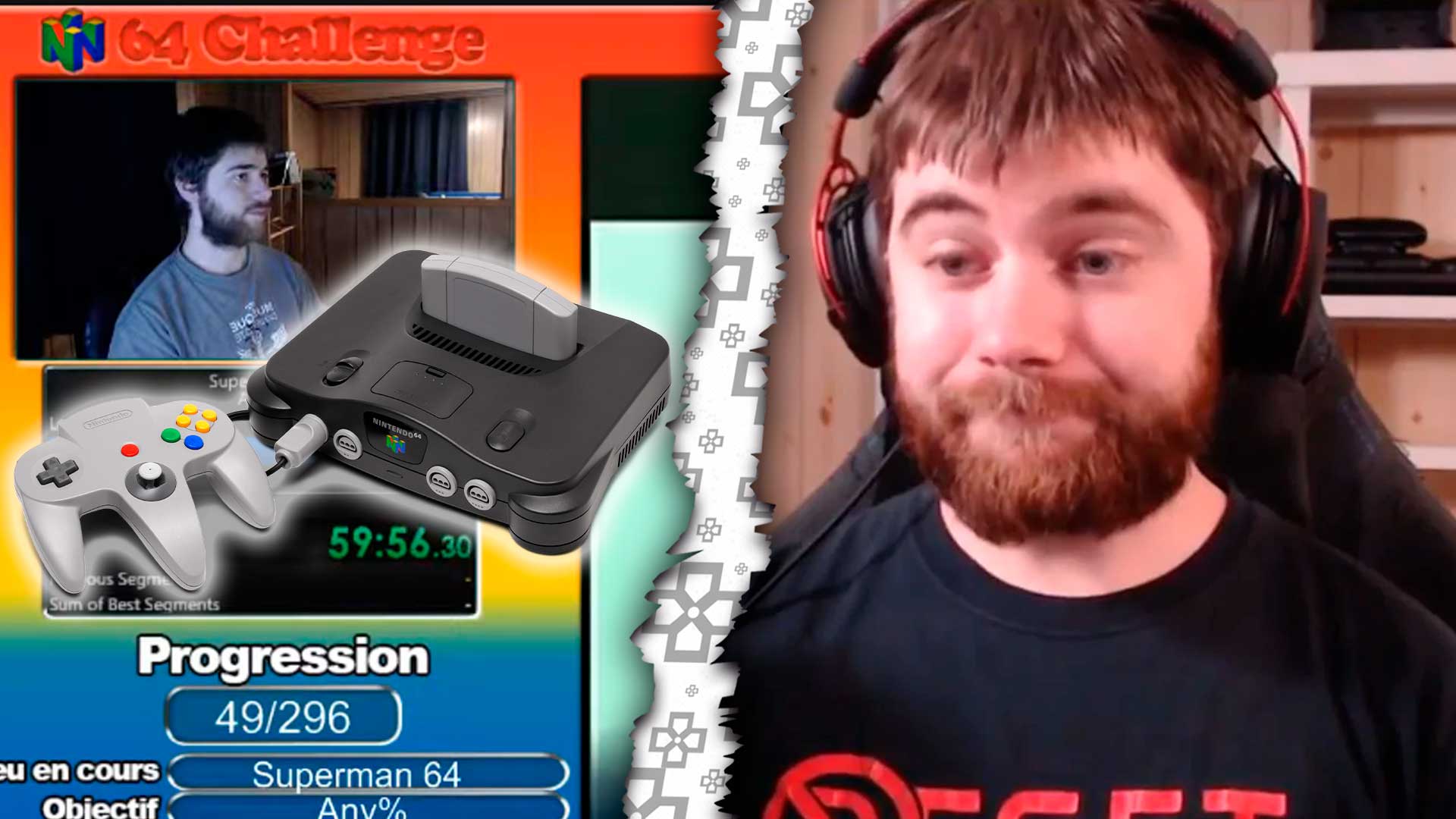 Streamer logró completar todos los juegos de Nintendo 64 en 5 años