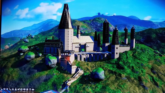 Fan de Harry Potter construye Hogwarts en un planeta de No Man's Sky