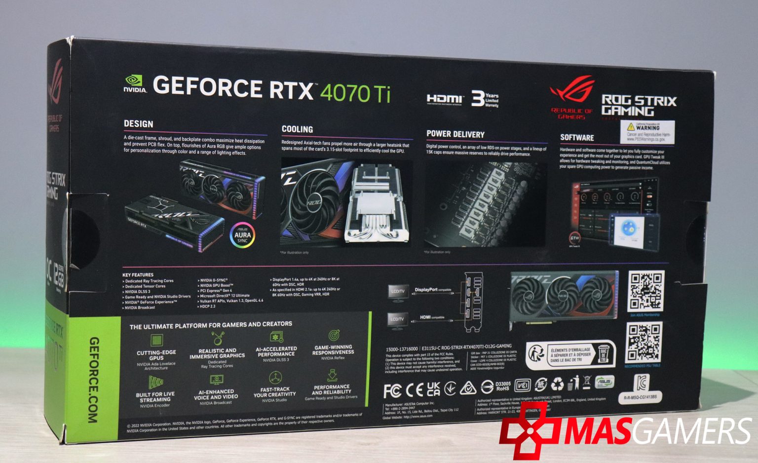 ASUS ROG STRIX GEFORCE RTX 4070Ti – REVIEW - MasGamers