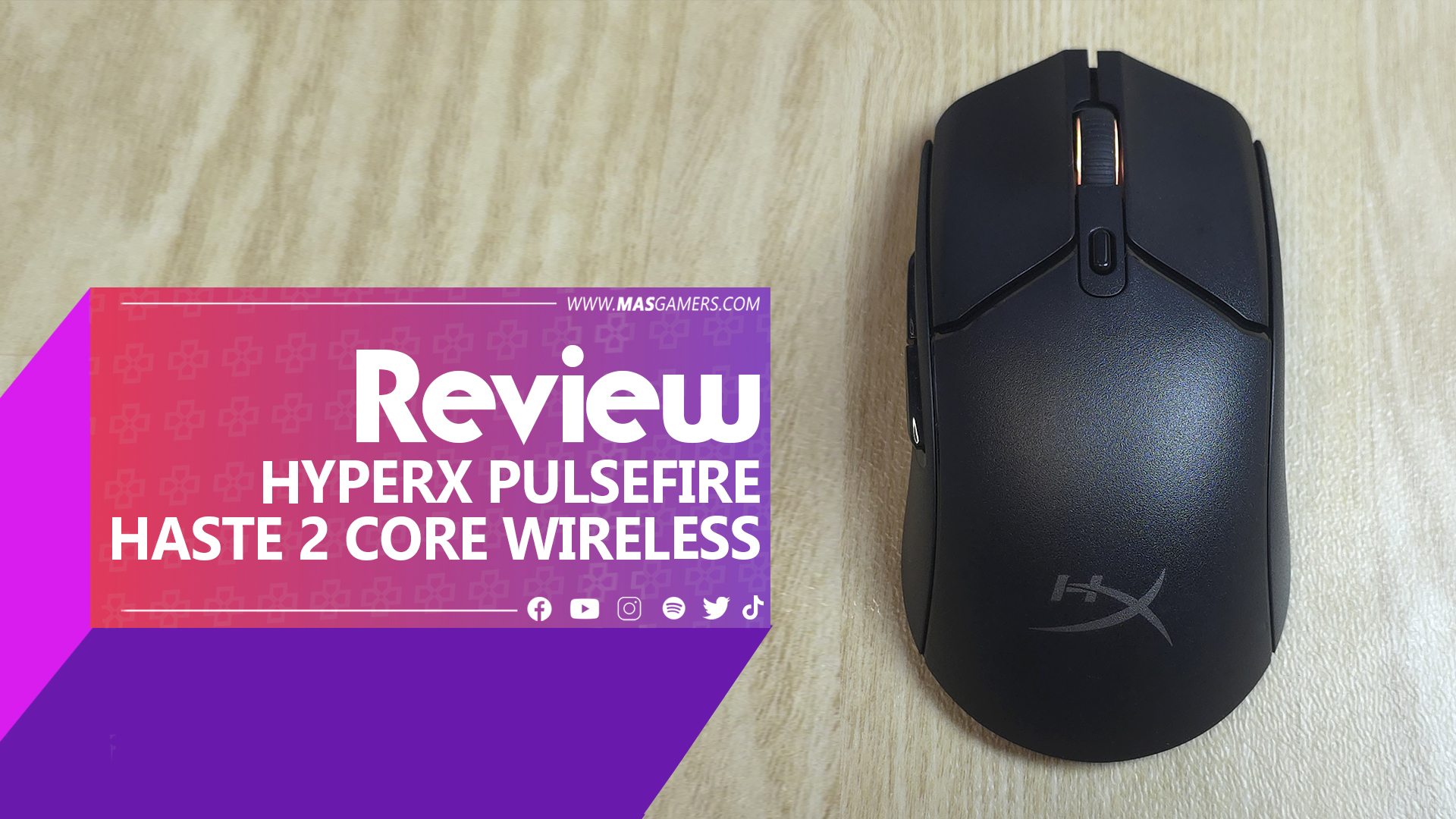 HyperX Pulsefire Haste 2 Core Wireless | Review - MasGamers